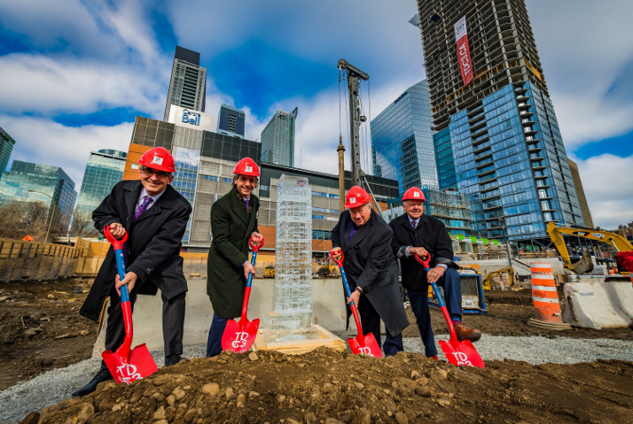 The groundbreaking ceremony. Daniel Peritz, Senior Vice President ...