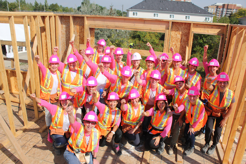 500 women rallied together to build homes for Habitat for Humanity’s ...