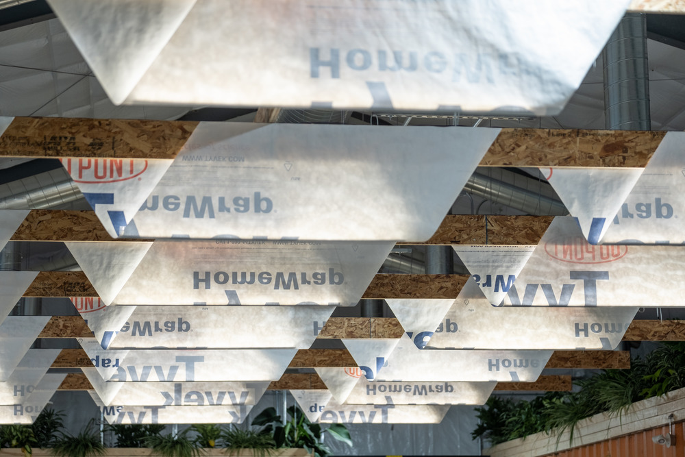 Tyvek Lighting Installation - Building