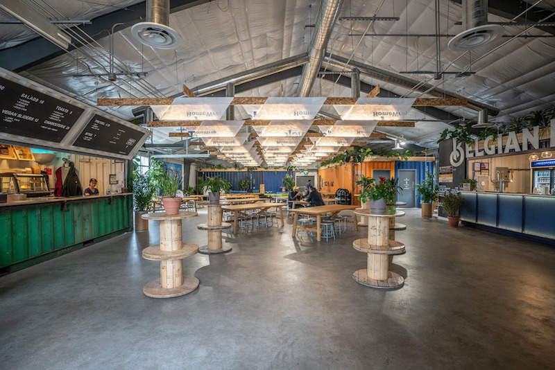 Tyvek Lighting Installation - Building